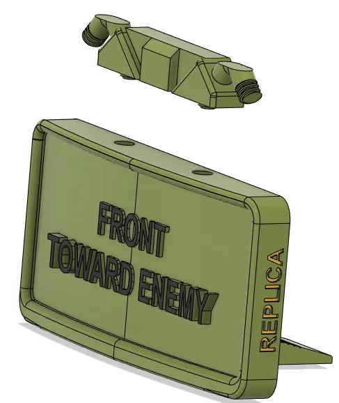 Claymore Door Stop by pwmodder1027 | Download free STL model ...