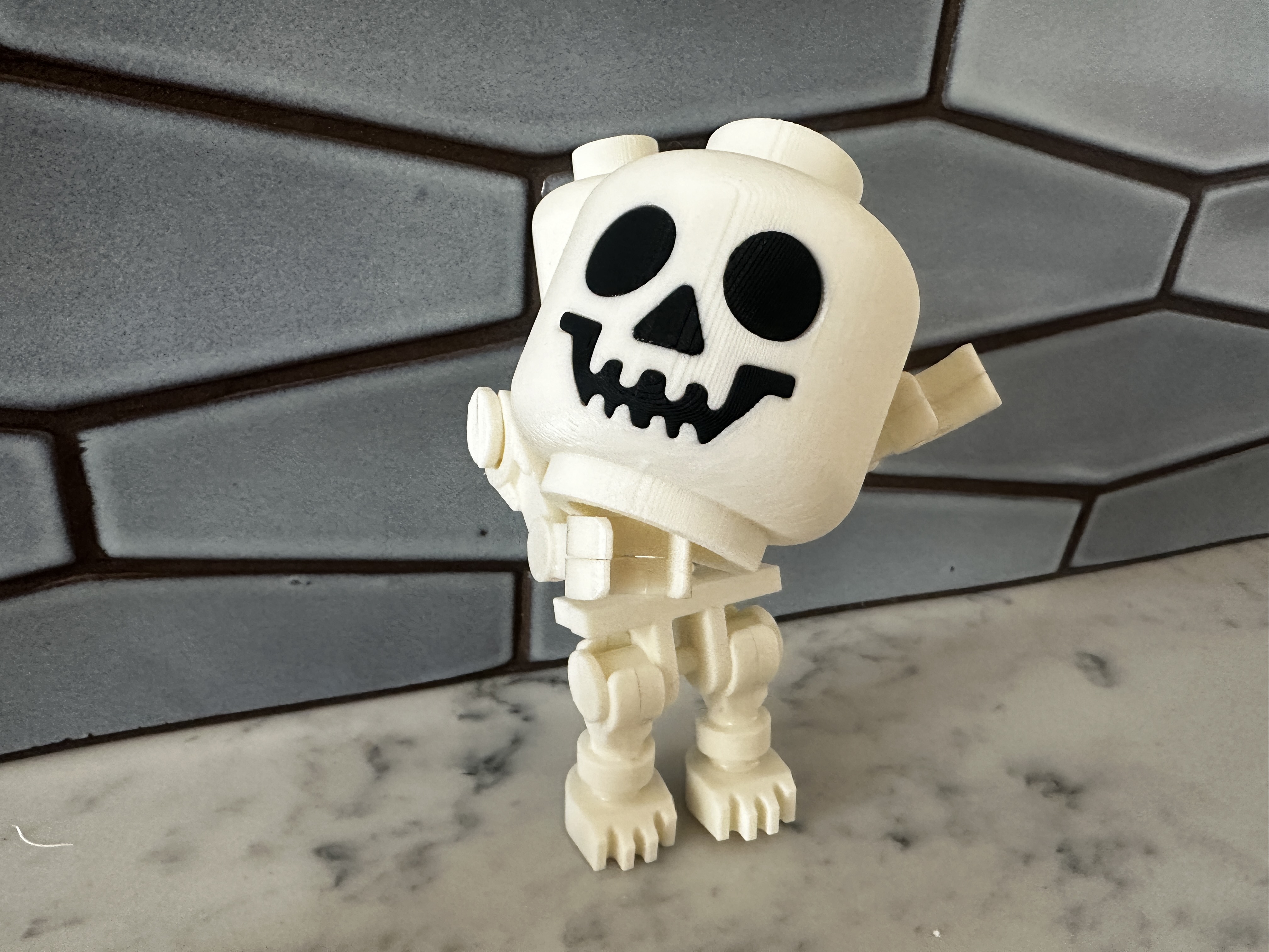 Easy Print Mega Lego Skeleton Skull by maxelman | Download free STL ...
