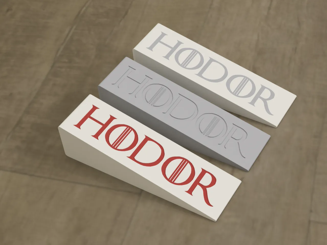 HODOR Door Stop (Game of Thrones) by Adam L | Download free STL model ...