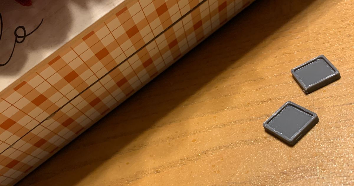 Square TPU rubber foot 15mm (feet) for underside of goods furniture ...