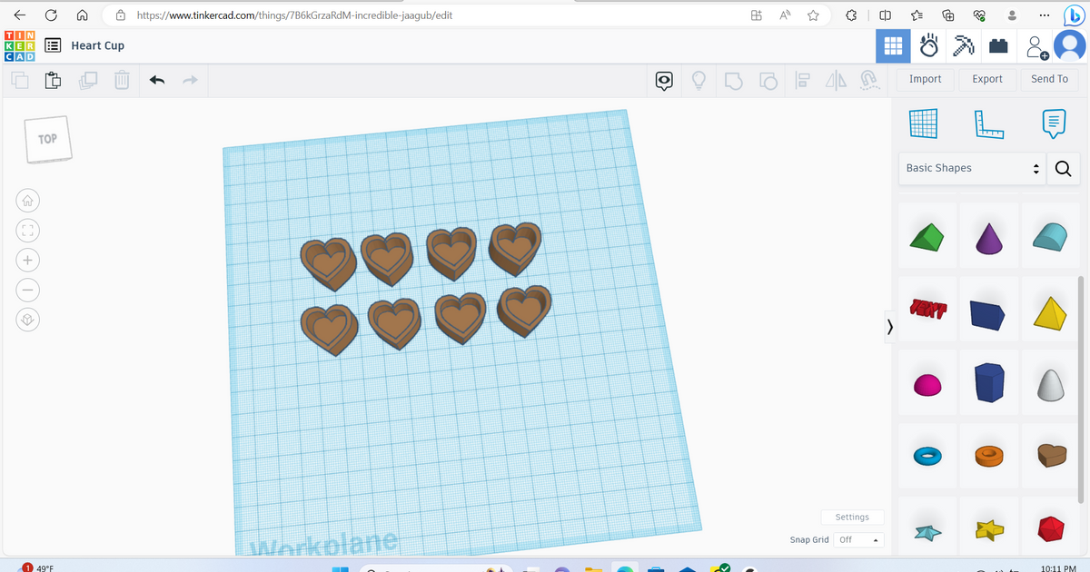 Heart Tattoo Cups/Ink Well by Natalie Dziadon | Download free STL model ...