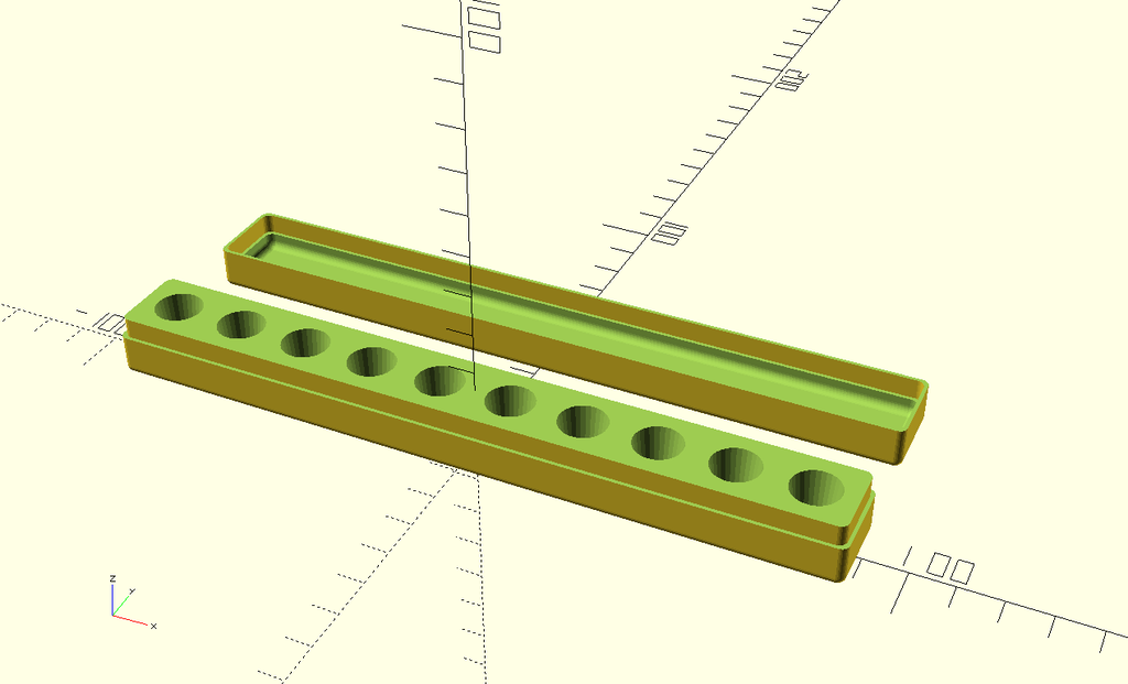 Parametric ER11 Collet Storage Box by quirxi | Download free STL model ...