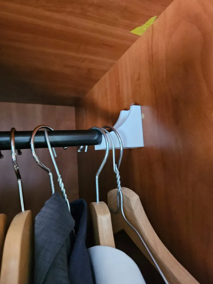Wardrobe Bar Support by Antonio Scopelliti | Download free STL model ...