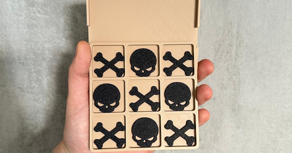 Tic Tac Toe Skull and Bones Halloween by Black Glovz | Download free ...