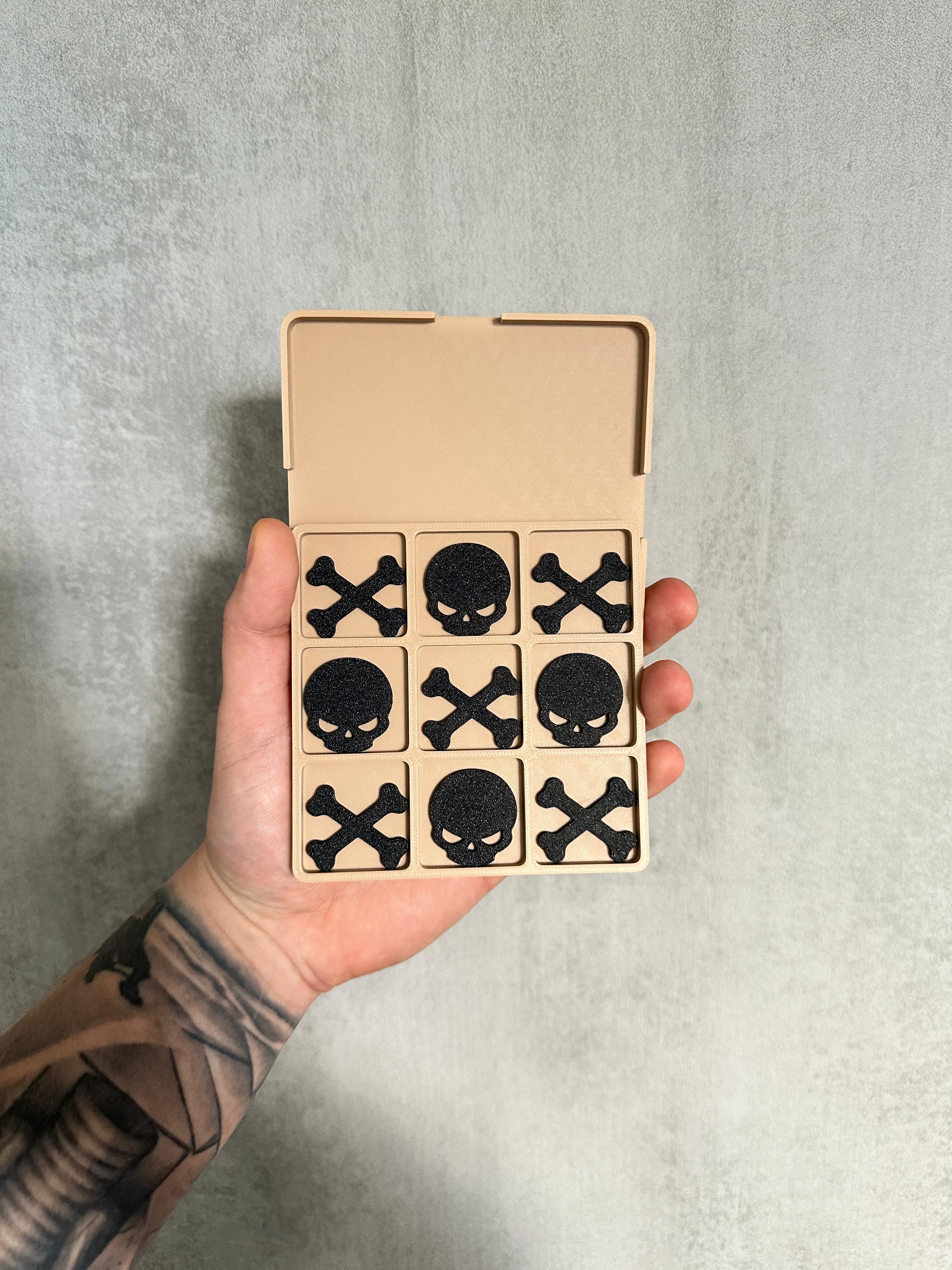 Tic Tac Toe Skull and Bones Halloween by Black Glovz | Download free ...