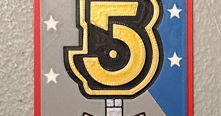 Multicolor Babylon 5 Logo Magnet by wotfan69 | Download free STL model ...