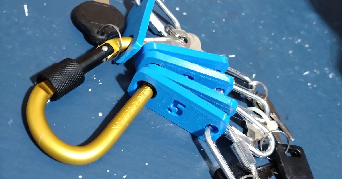 Basic Numbered Key Tags by tracejm | Download free STL model ...