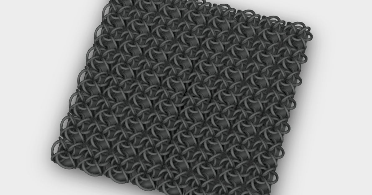 NASA Chainmail (Print-in-place) von 3DJunk | Kostenloses STL-Modell ...