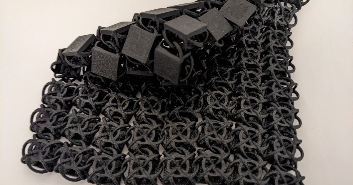 NASA Chainmail (3D Printed Fabric) by 3DJunk | Download free STL model ...