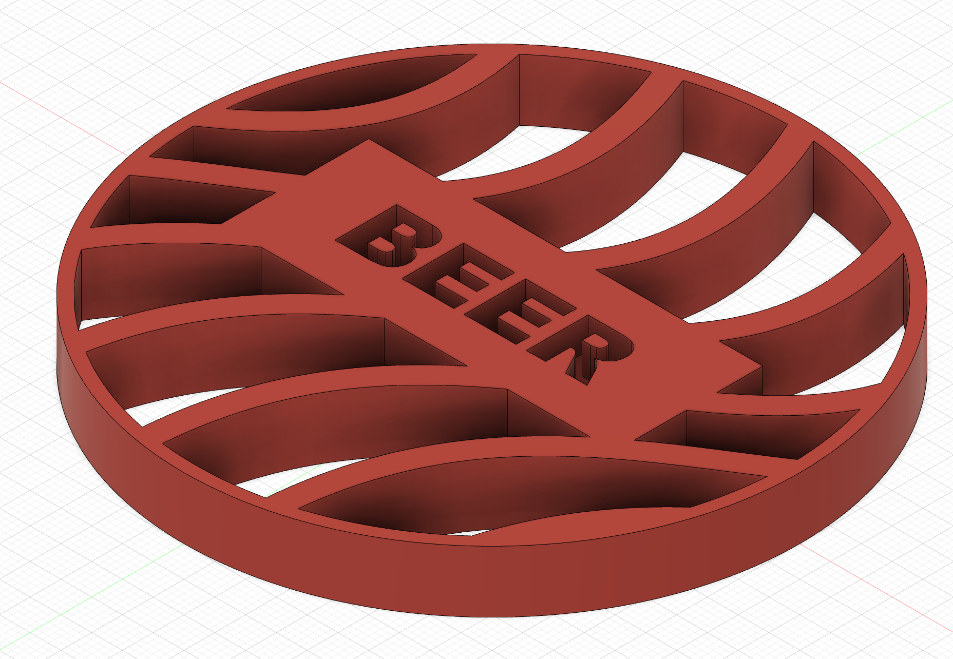 Beer coaster by lbedogni | Download free STL model | Printables.com