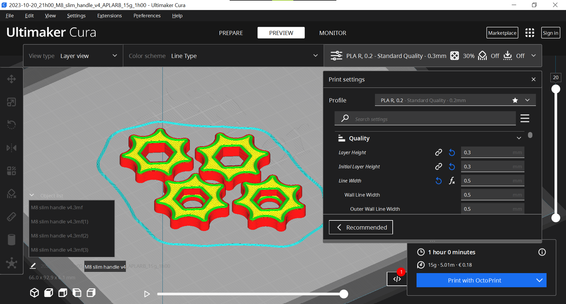 Slim Metric Clamping Knobs M8 [remix] by Slaig | Download free STL ...