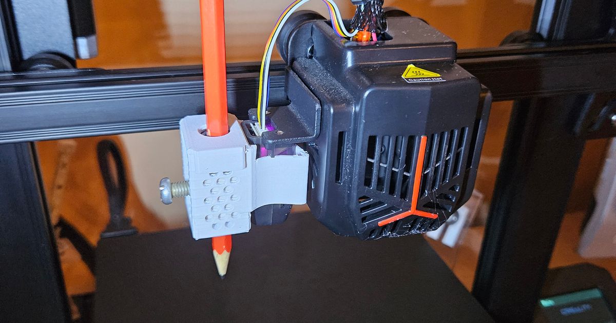 Ender 3 v2 neo plotter/ CR touch plotter by Darius941 | Download free ...