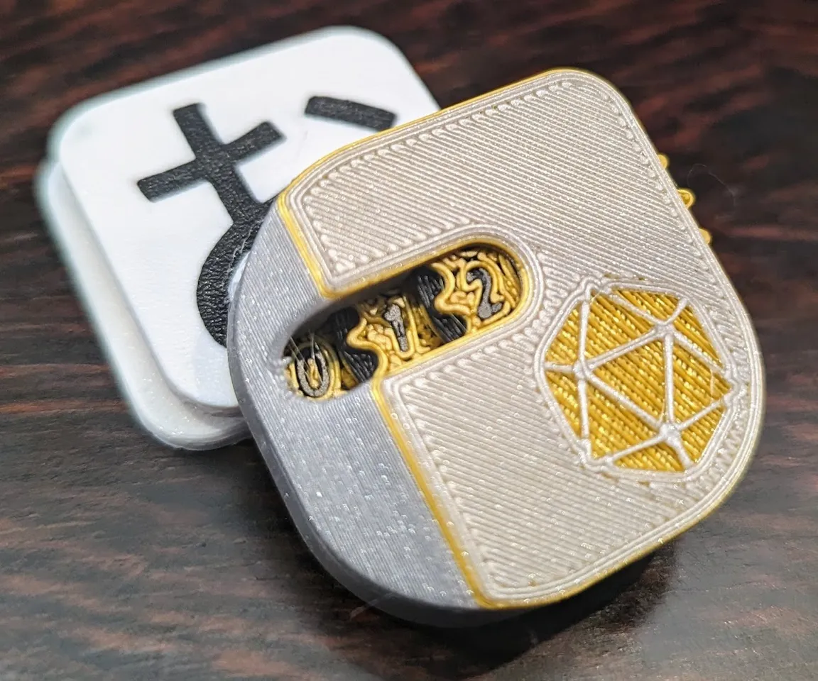 DnD 3 digit HP counter combined number dial with flush numbers by Ghostracer | Download free STL ...