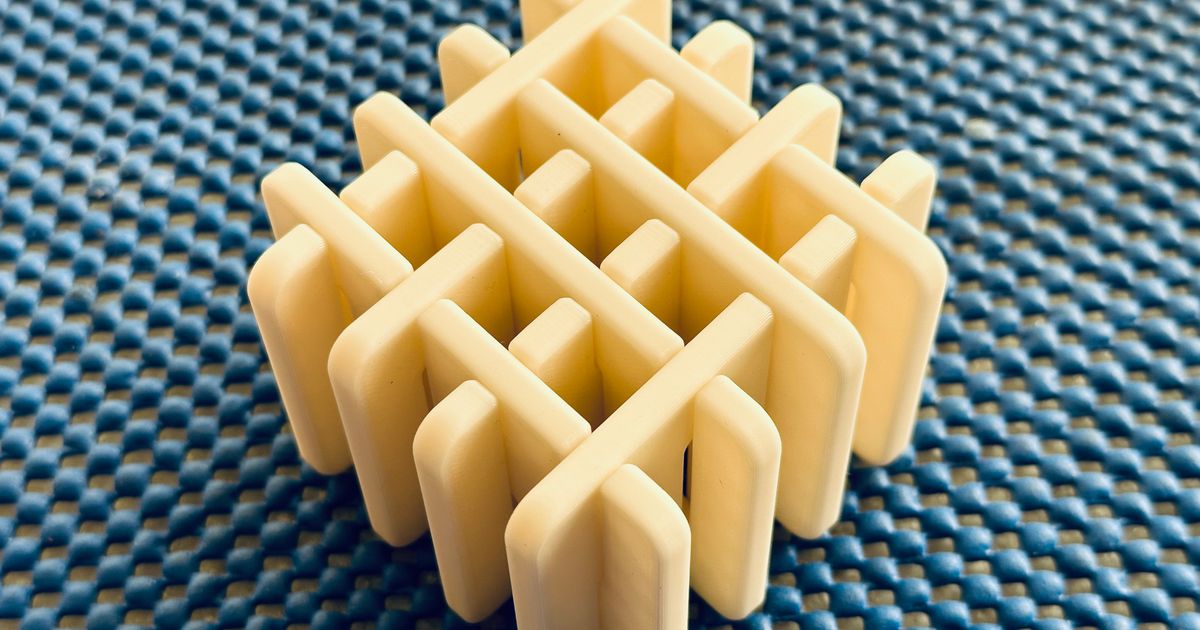 Lattice Cube/Puzzle by Jerry Lee | Download free STL model | Printables.com