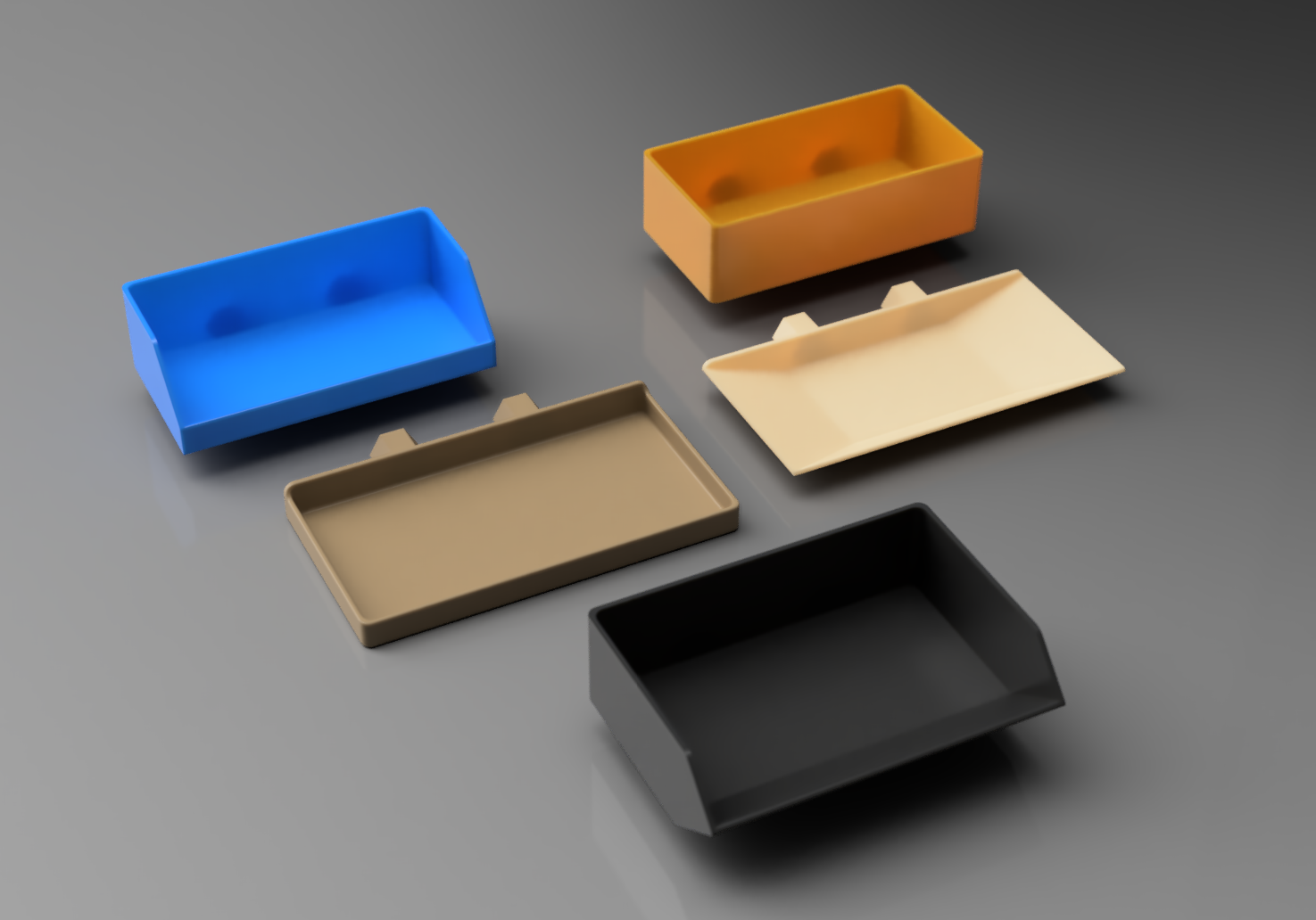 Set of various Shelves for HSW Honeycomb Wall by Warlogh | Download free STL model | Printables.com