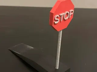 Doorstopper Sign by Logan | Download free STL model | Printables.com