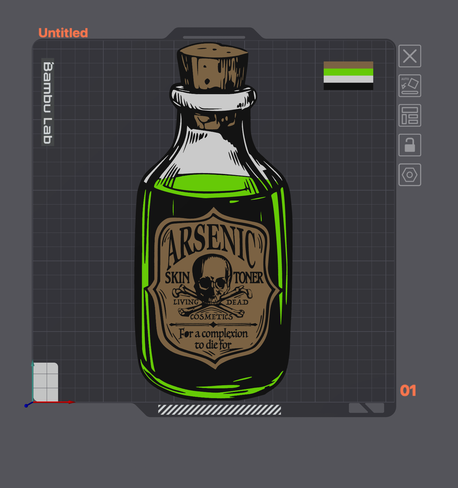 Monster Art Arsenic bottle by WagZ | Download free STL model ...