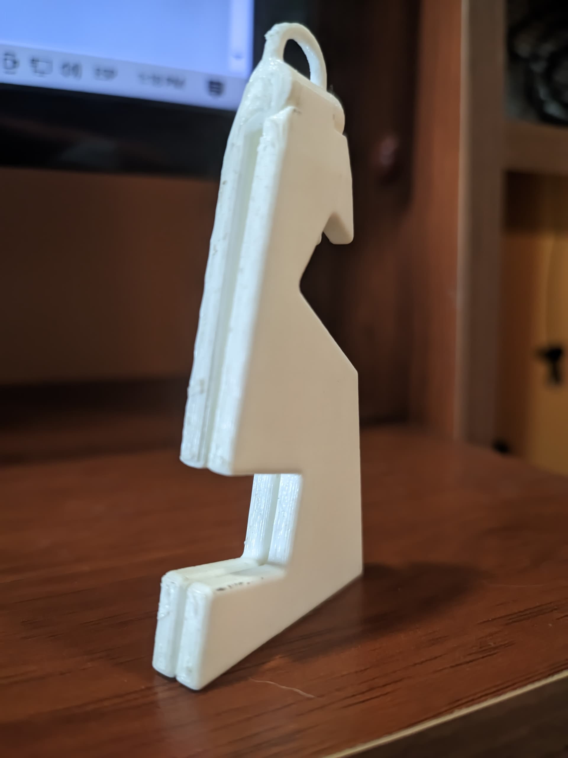 Foldable Phone stand. Print in place with keychain ring by Otto Ascanio ...