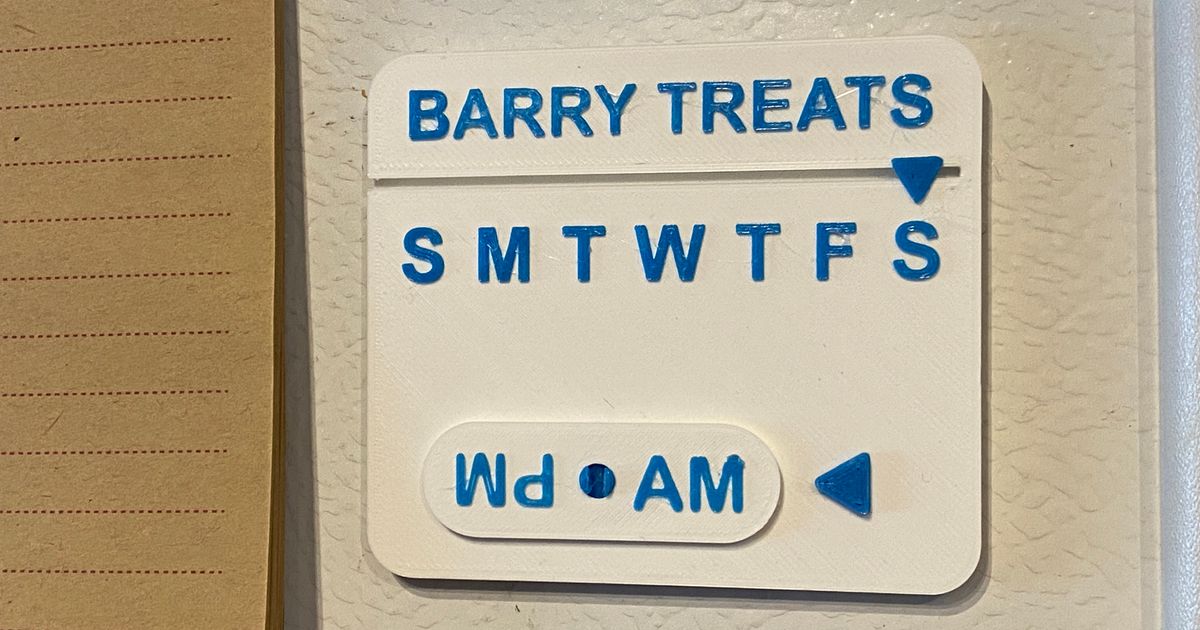 Fridge Magnet Task Reminder (Remix) by Traincrossin | Download free STL ...