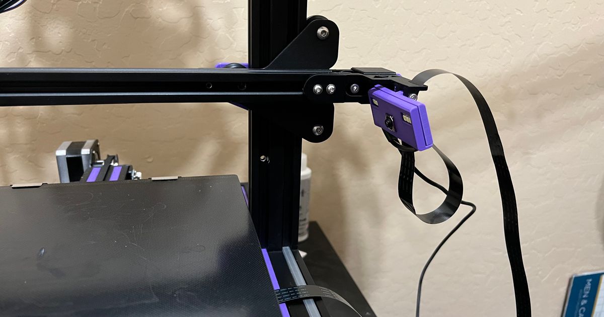 Pi Camera Mount with Dual Keychain LED Support by dressyspider ...