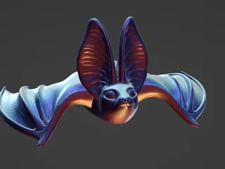 Cute Halloween Bat - Halloween 2023 by Macroglossum | Download free STL ...