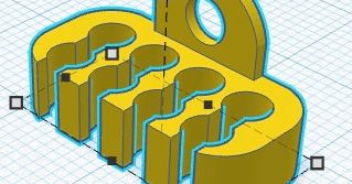 Cable Comb with screw plate by VaughnR | Download free STL model ...