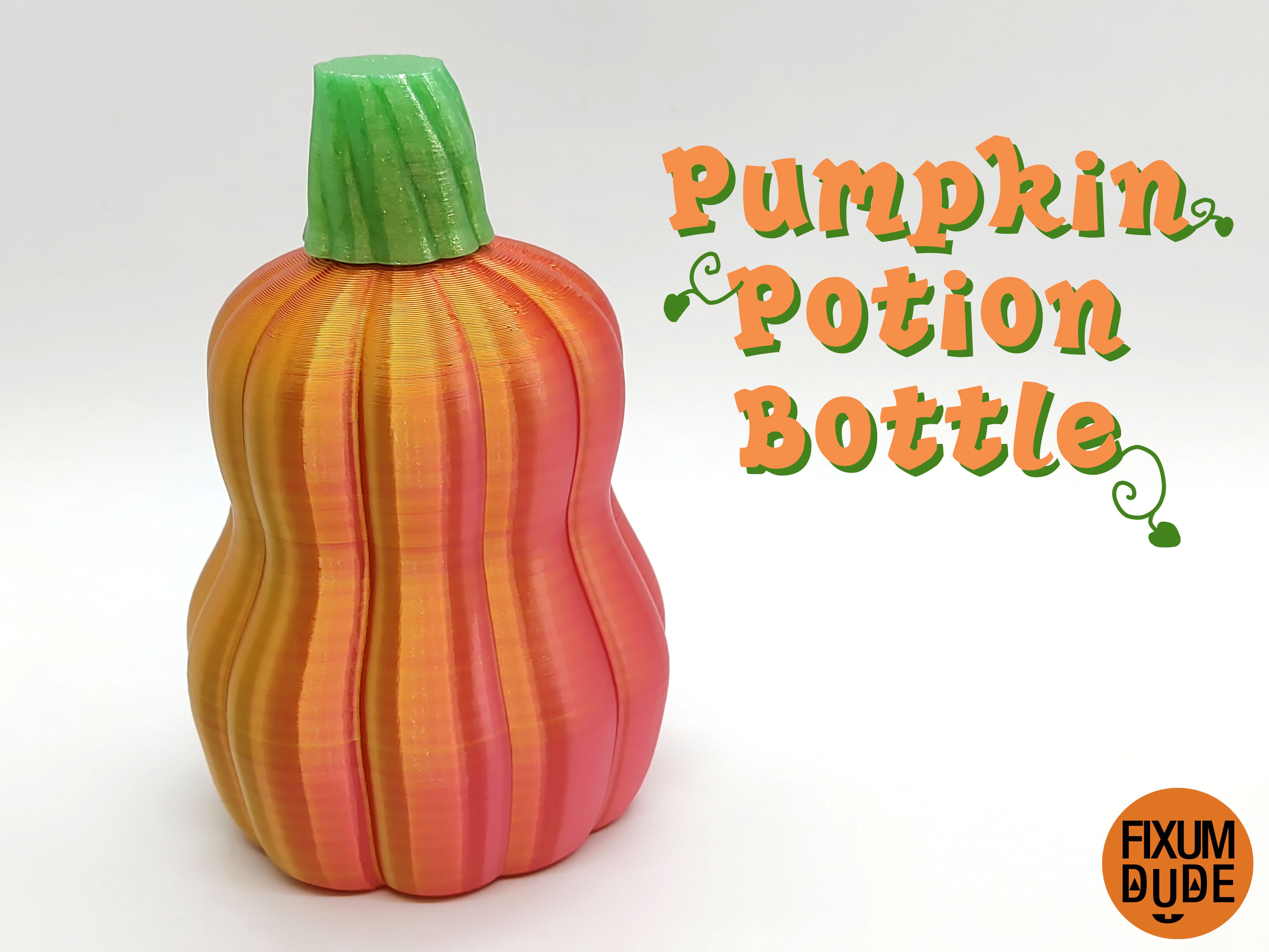 Pumpkin Potion Bottle by fixumdude | Download free STL model ...