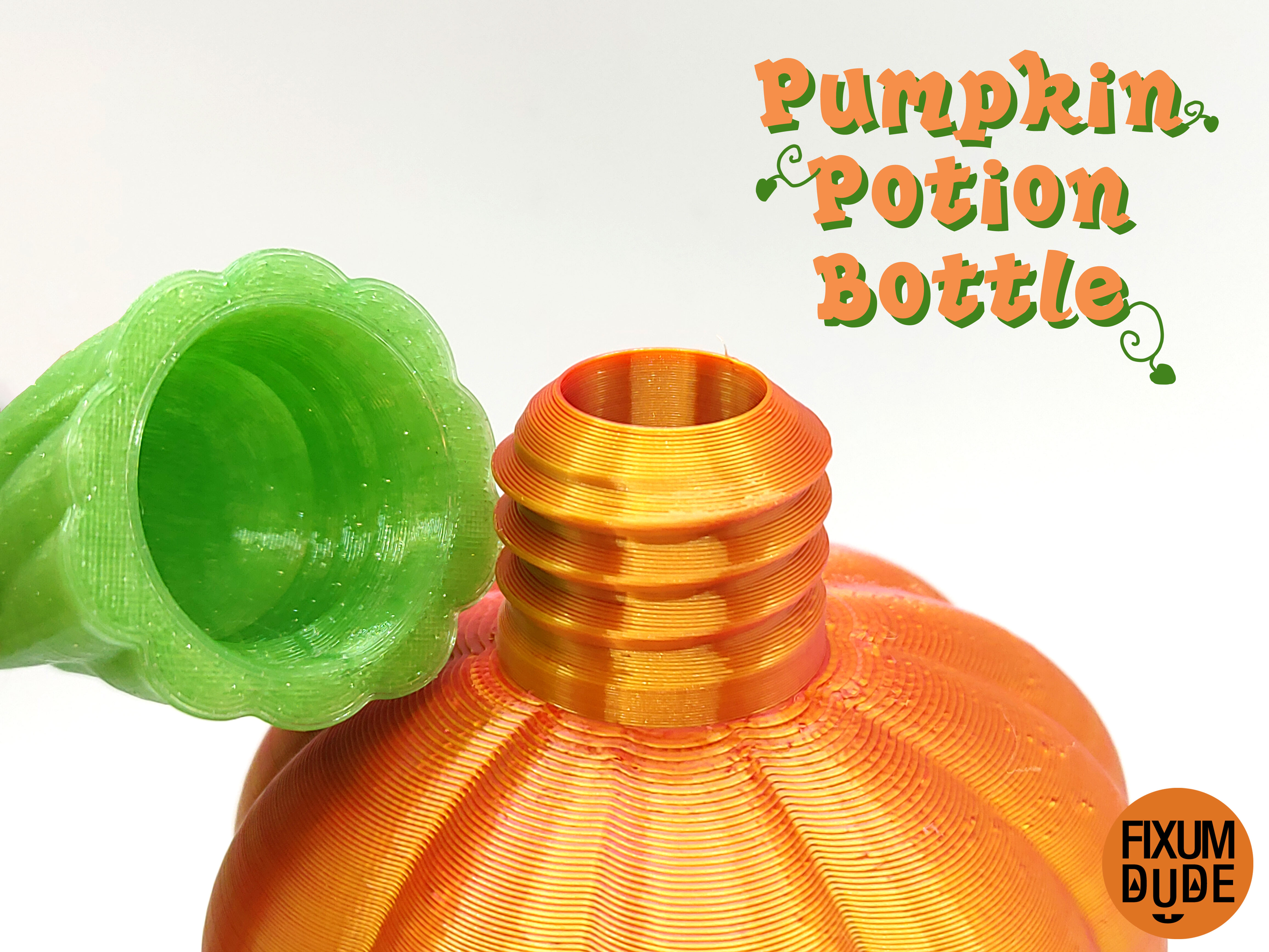 Pumpkin Potion Bottle by fixumdude | Download free STL model ...