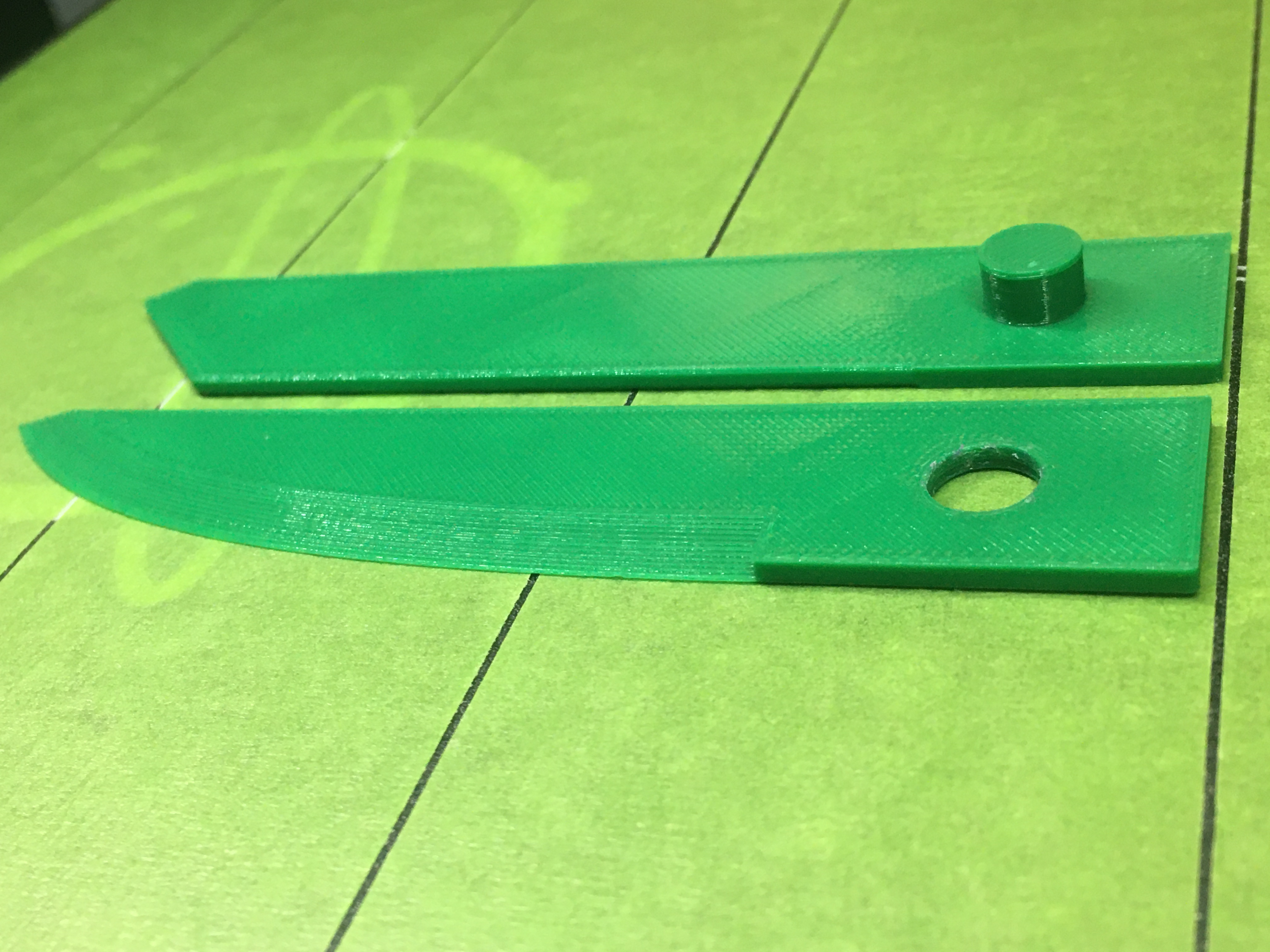 Kid Friendly Blade V1 for 3DPeter's Gravity Knife by NE3D Print3d ...