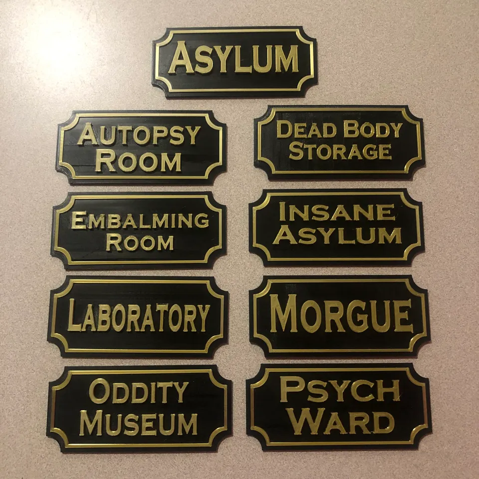 Spooky Plaques by kvol | Download free STL model | Printables.com