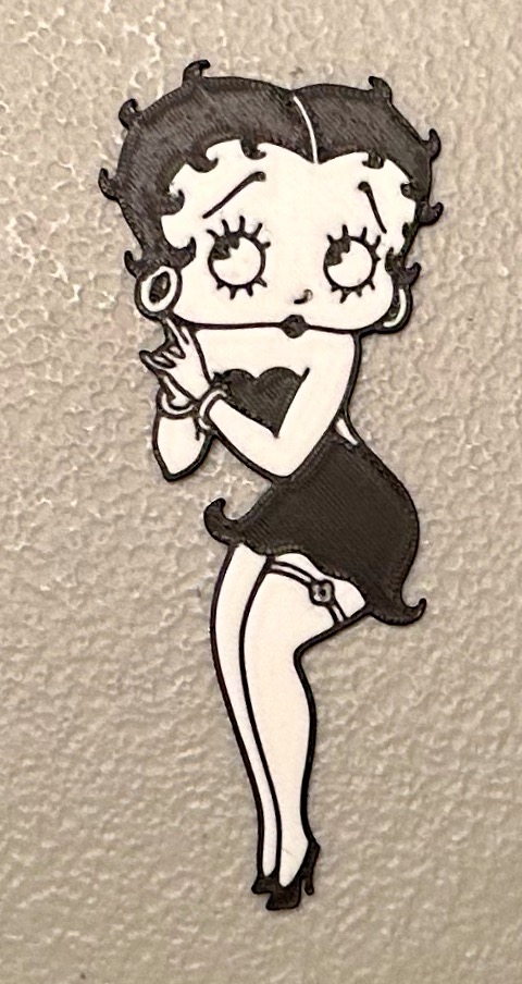Multicolor Betty Boop Magnet by wotfan69 | Download free STL model ...