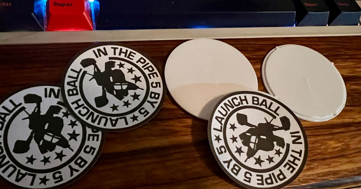 Pinball Launch Button Graphic Plate by Aurich | Download free STL model ...