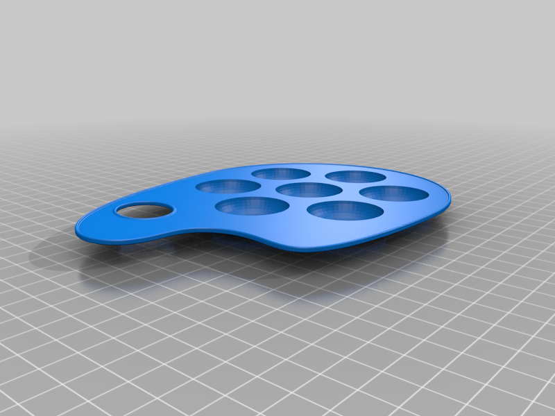 Paint Palette by pdxlocs | Download free STL model | Printables.com