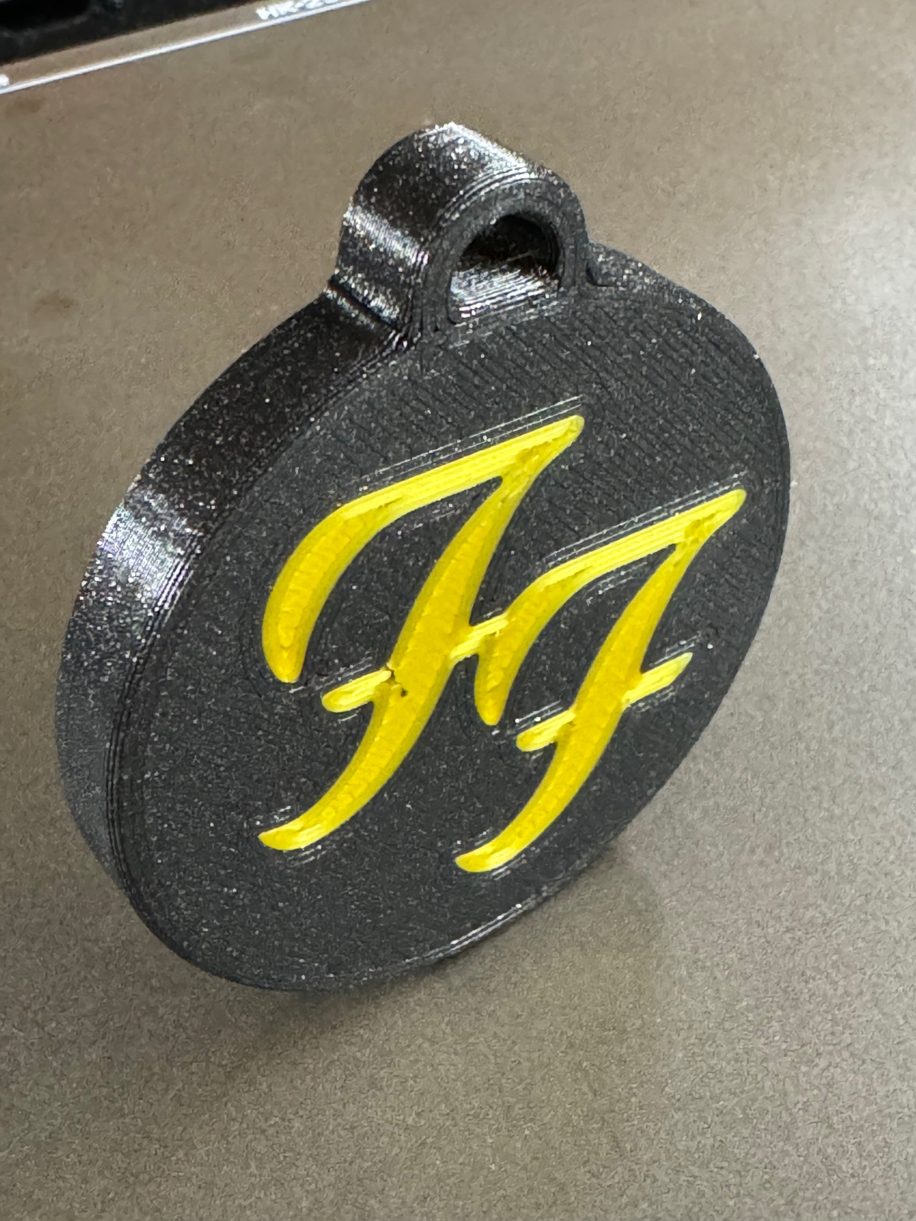 Foo Fighters double-sided bag tag / keychain by Kevin Gallagher ...