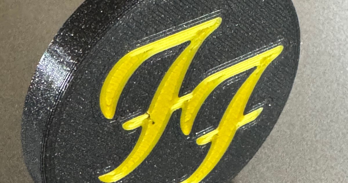 Foo Fighters double-sided bag tag / keychain by Kevin Gallagher ...