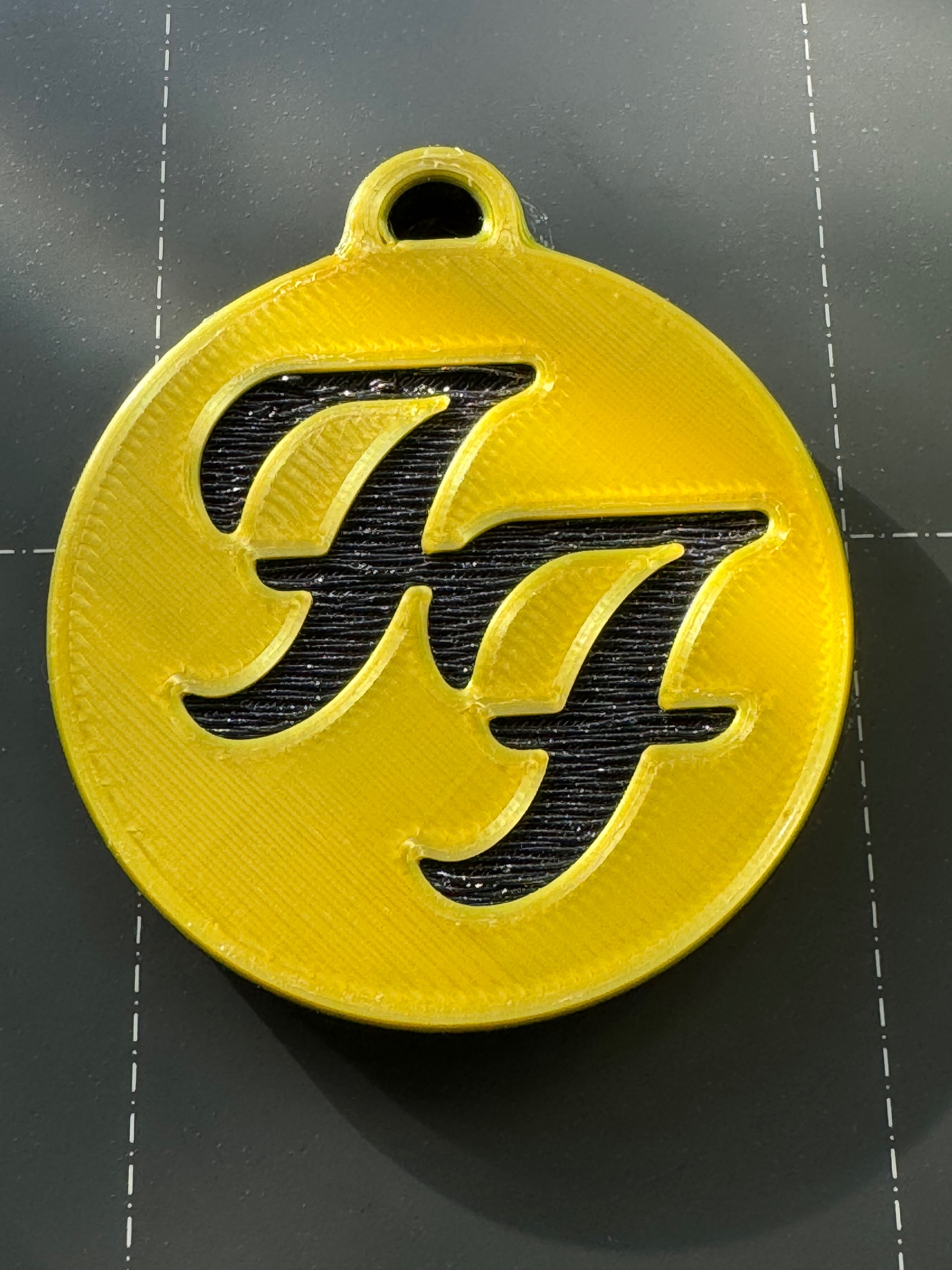 Foo Fighters double-sided bag tag / keychain by Kevin Gallagher ...