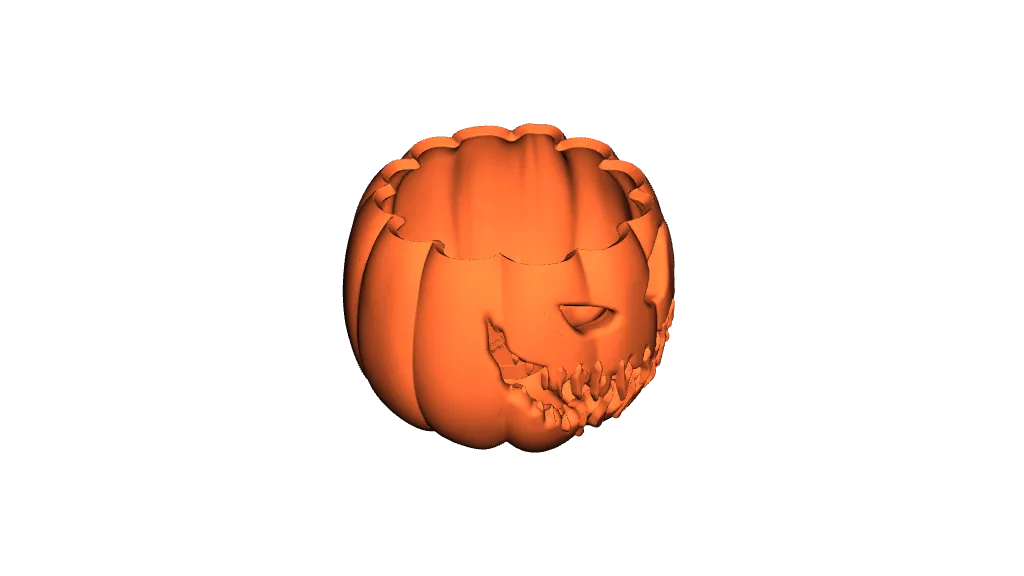 Pumpkin with teeth by gogo | Download free STL model | Printables.com