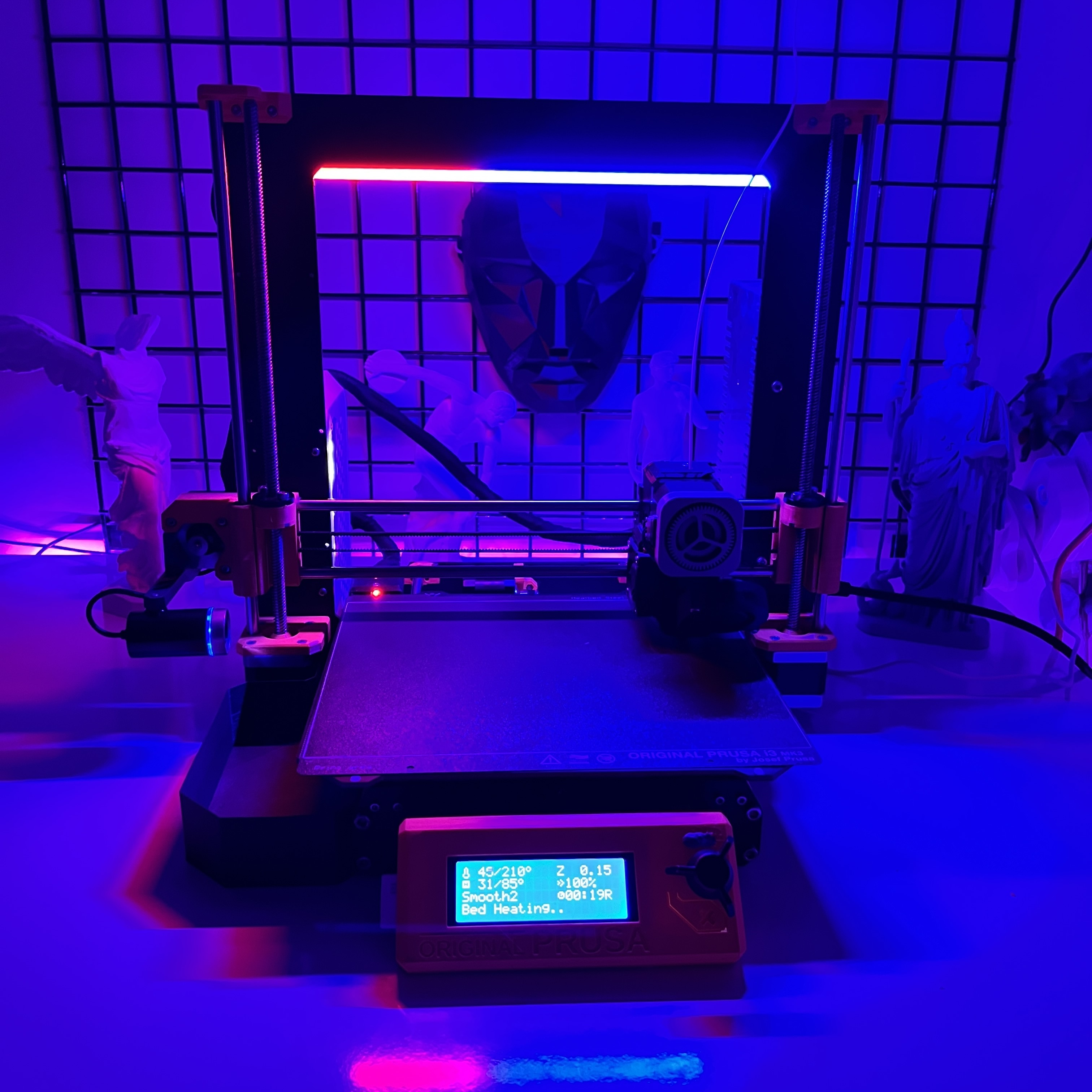 Prusa MK3 LED STATUS BAR (WS2812) by Arda Akgül | Download free STL ...