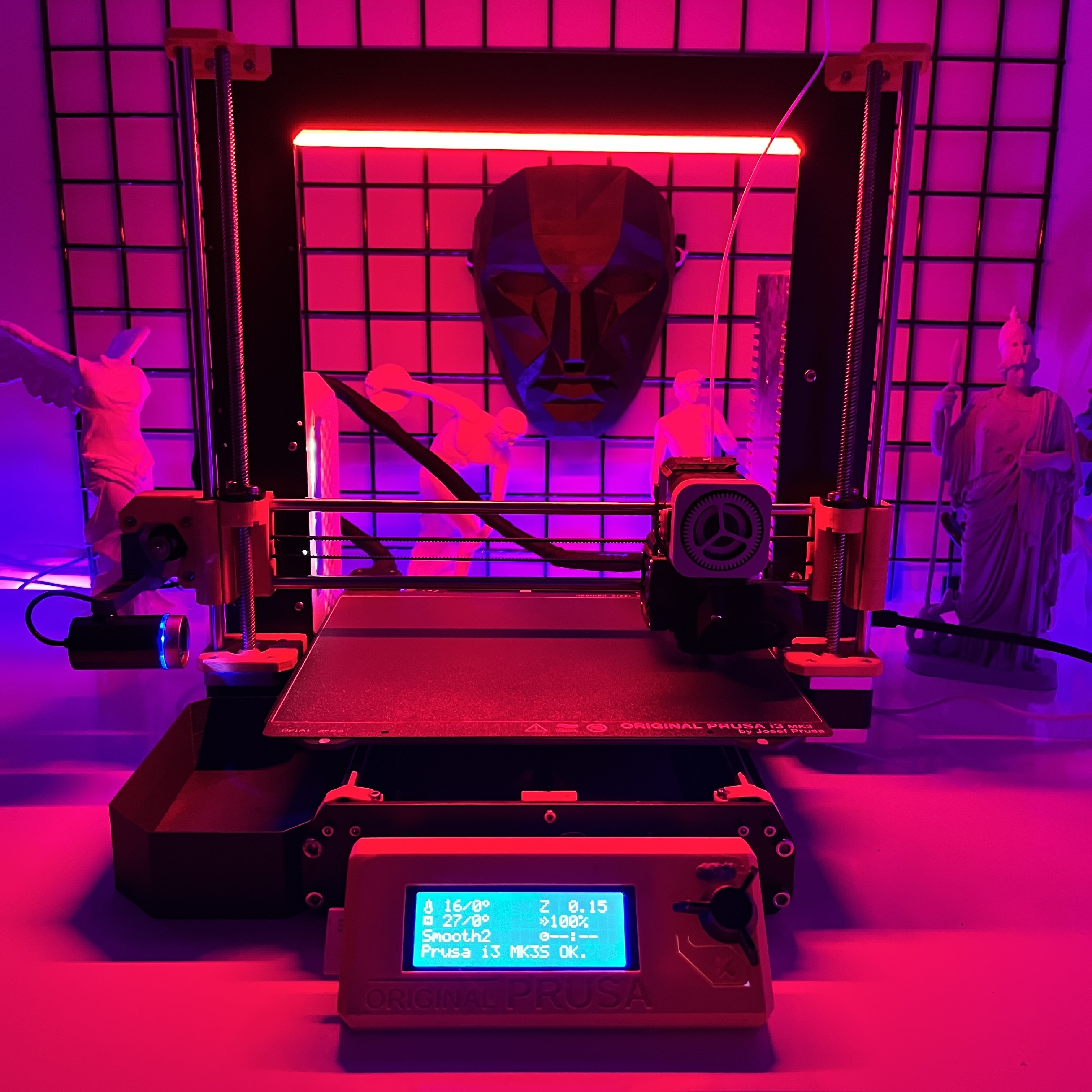 Prusa MK3 LED STATUS BAR (WS2812) by Arda Akgül | Download free STL ...