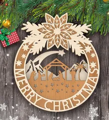 Tri Matrix Christmas Wreath by AI3D | Download free STL model ...