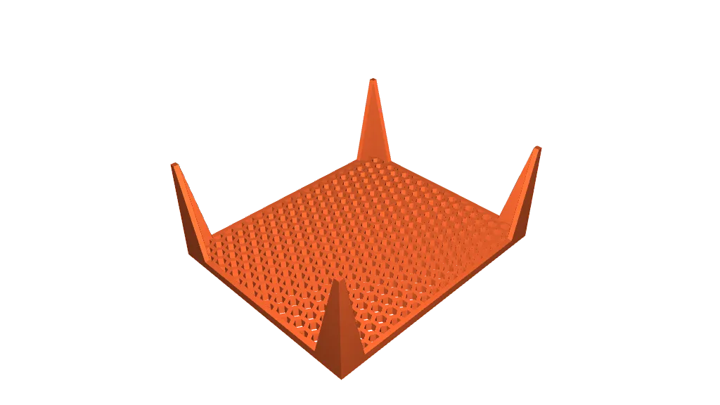 Monitor stand - honeycomb design by ArgiCZ | Download free STL model ...