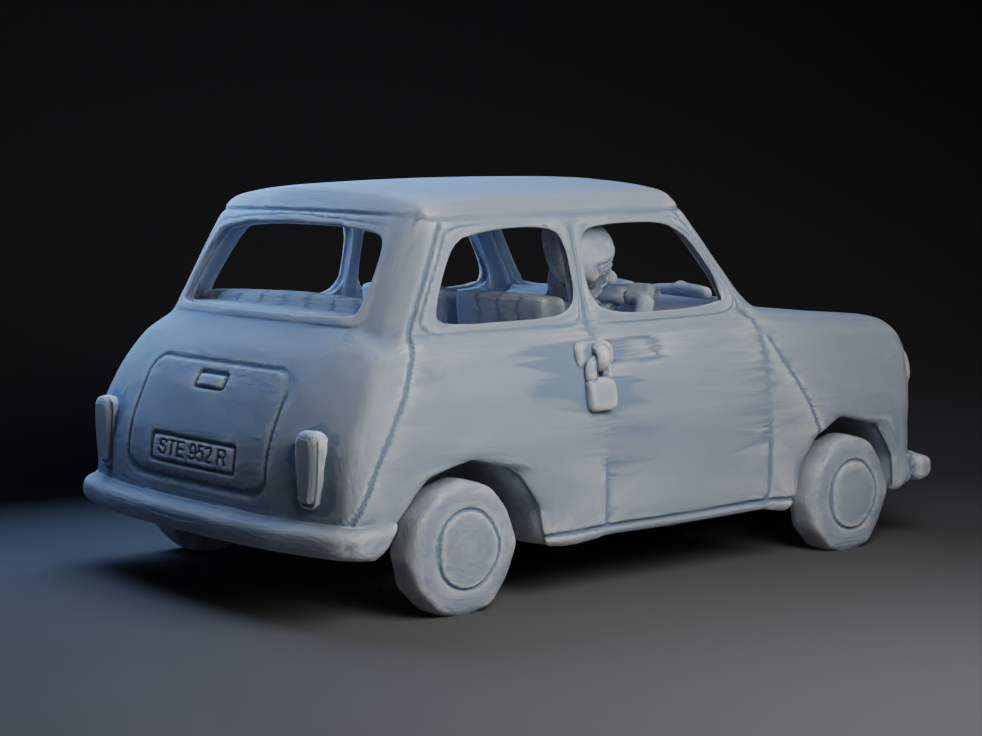 Mr Bean and His Mini by Peter Farell | Download free STL model ...