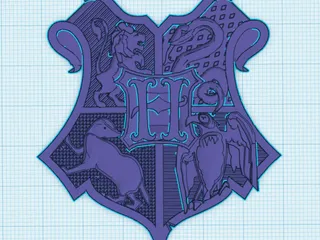 Detailed Hogwarts Crest by Mike | Download free STL model | Printables.com