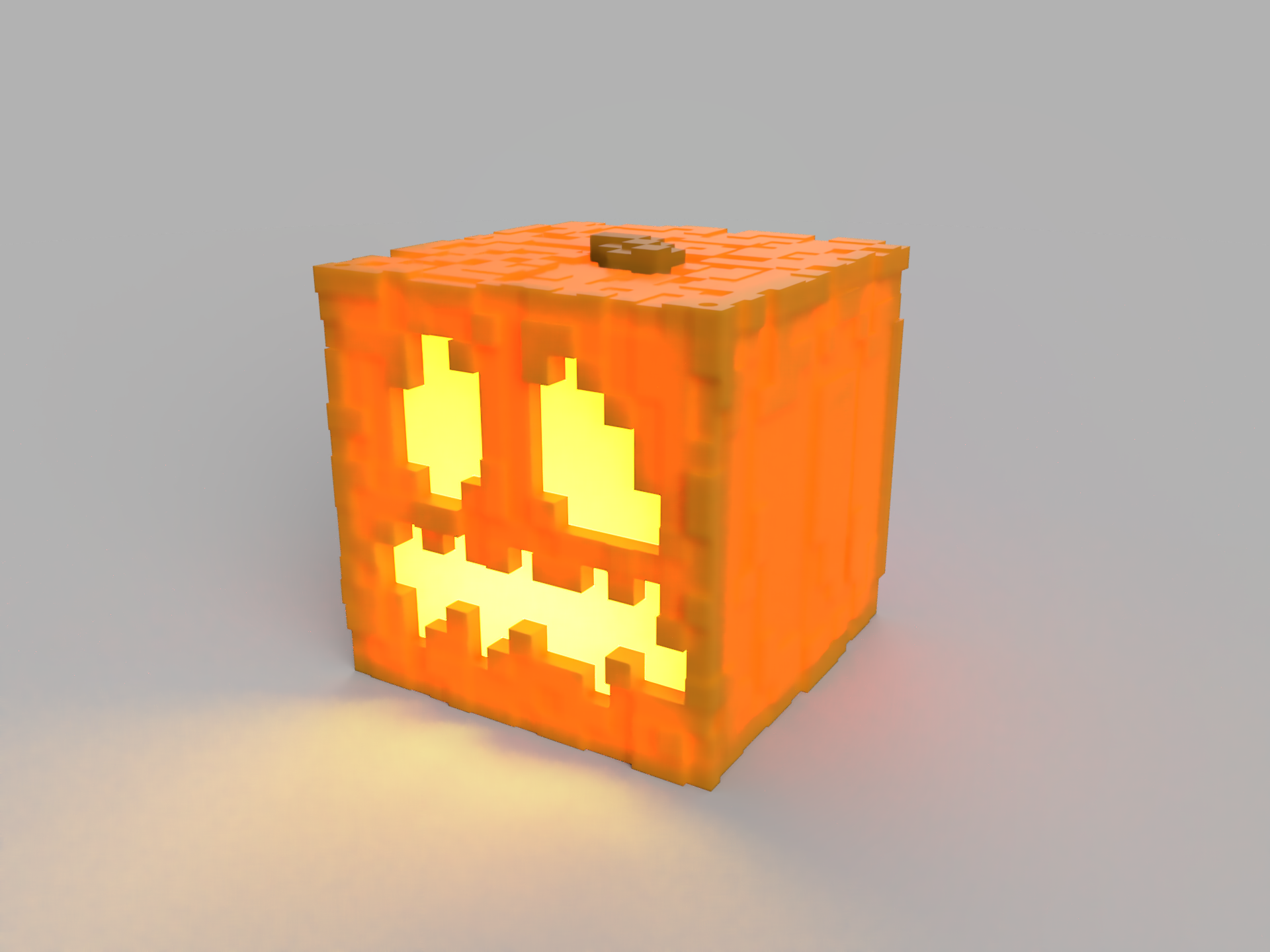 Minecraft Pumpkin Basket / Light by FroggLeo | Download free STL model ...