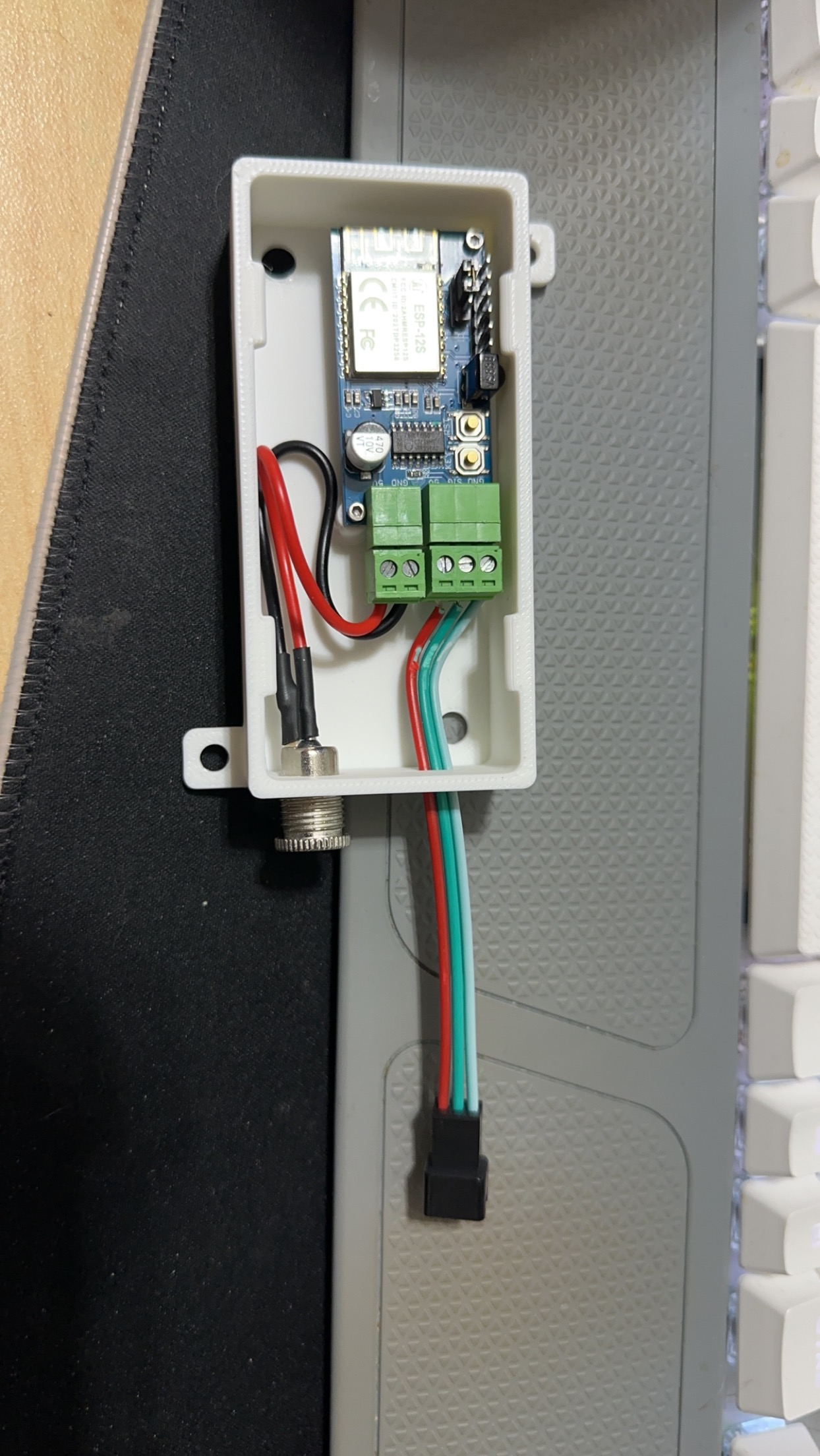 ESP8266 ESP-12S WIFI Microcontroller WLED Case Holder by R Wheeler ...