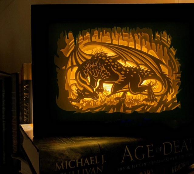 Dragon Reincarnation (Dragon Reborn) light box by tecnoculebras ...