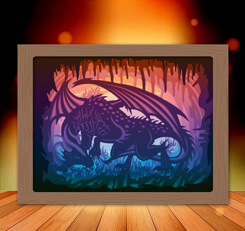 Dragon Reincarnation (Dragon Reborn) light box by tecnoculebras ...