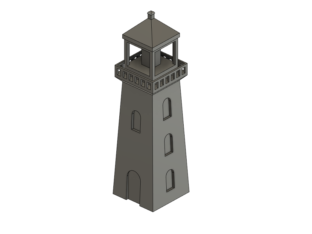 Square Lighthouse by Tyler Nielsen | Download free STL model ...