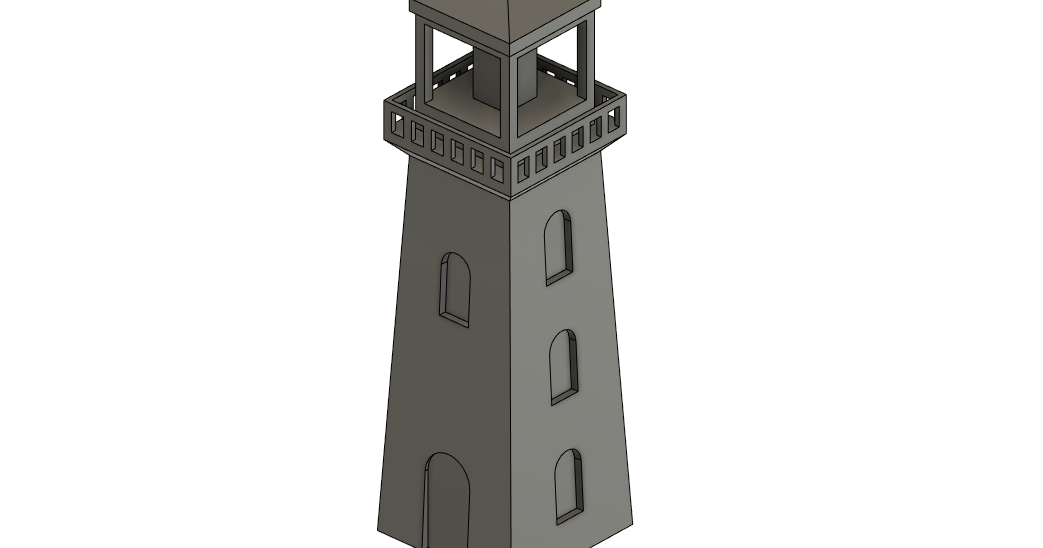 Square Lighthouse by Tyler Nielsen | Download free STL model ...