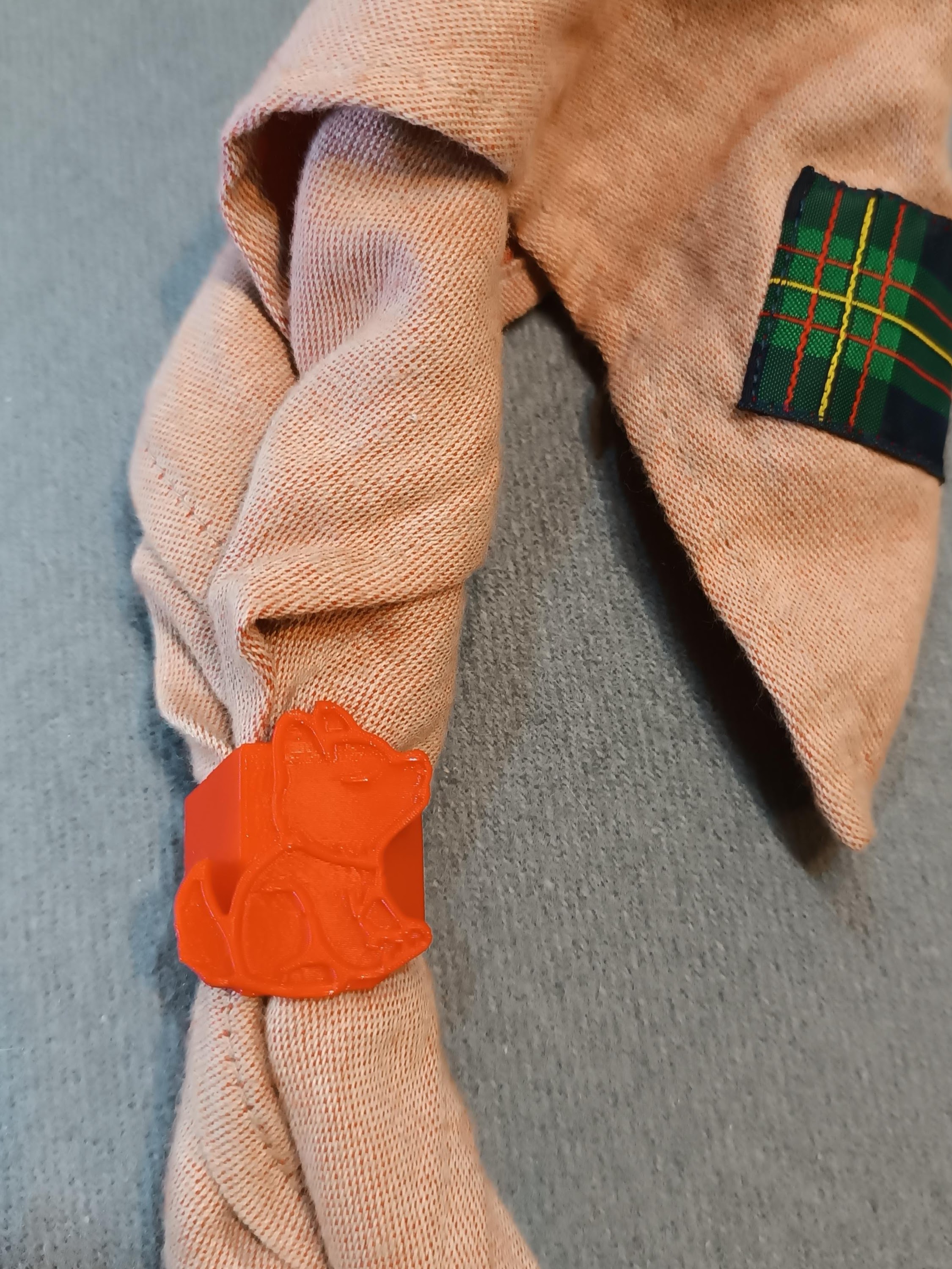 Gray Brother (Wolf pup) Scout woggle neckerchief scarfring - Canuto o ...